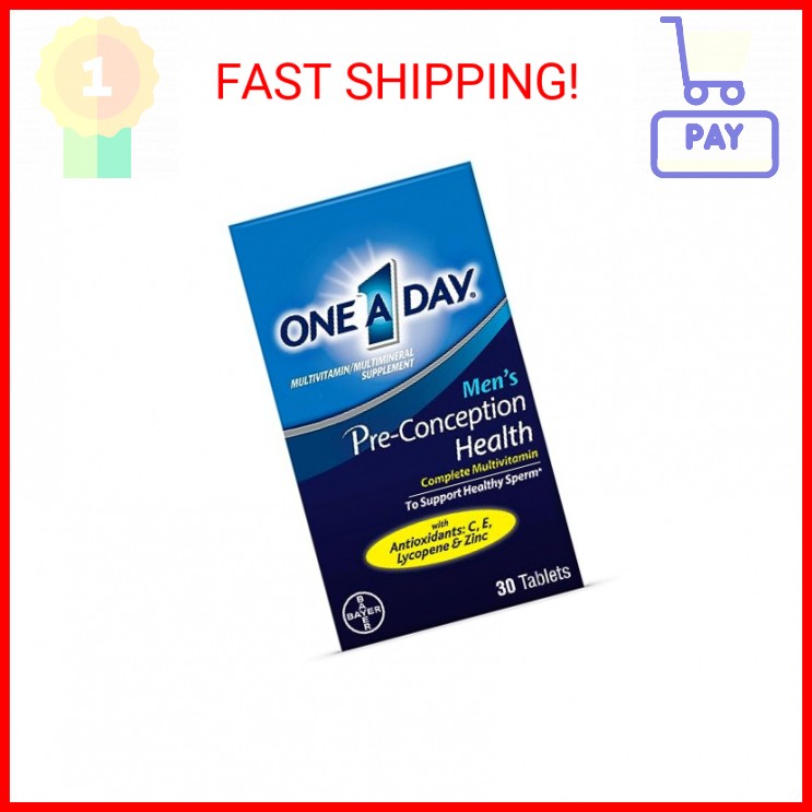 One A Day Men's Pre-Conception Health Multivitamin to Support Healthy ...