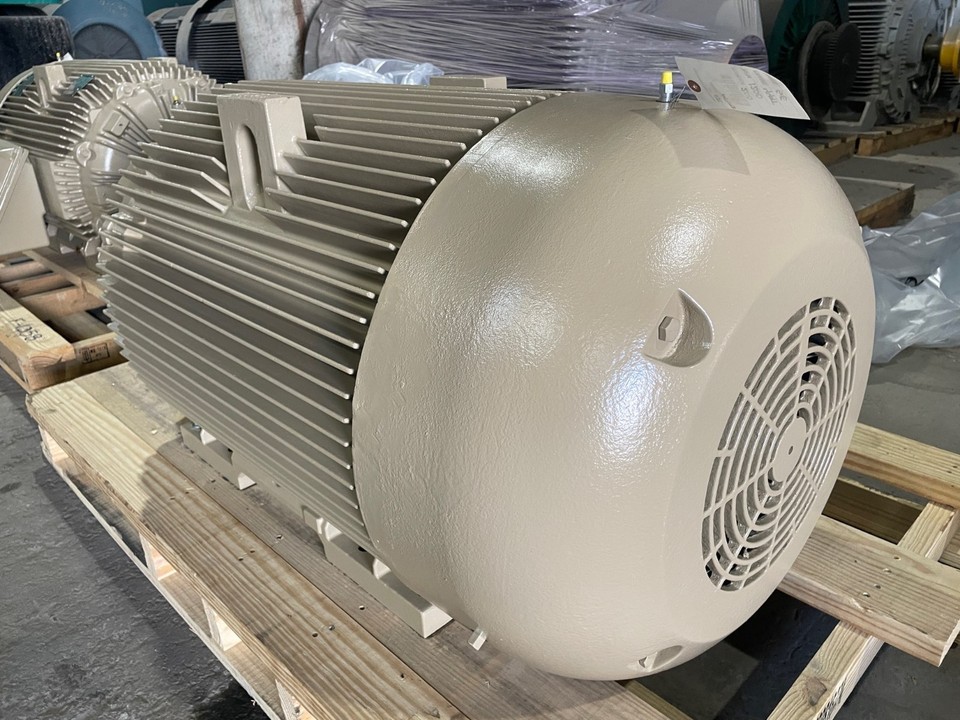 200 HP General Electric AC Electric Motor 1200 RPM Fr 449T TEFCBB 460 V ...