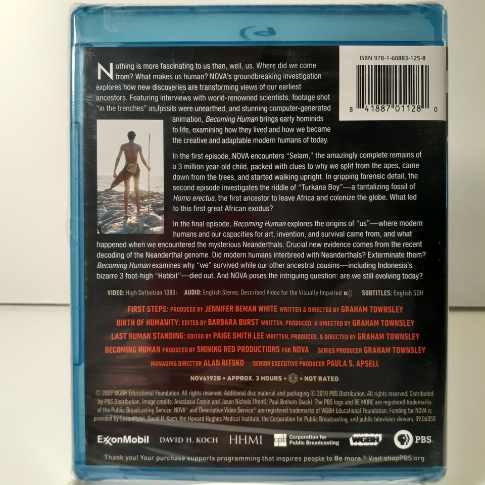 PBS NOVA: Becoming Human New (Blu-ray Disc, 2010) OOP 841887011280| eBay