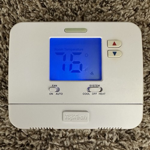 Top Tech TT-N-701 Single Stage Thermostat Battery or Hardwire | eBay