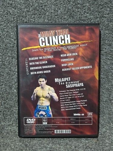 Muay Thai Clinch DVD with Malaipet Kickboxing MMA 2007 Cryo Productions ...
