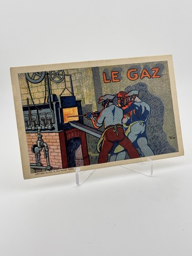 Victorian Trade Card Circa 1890 French Societe Du Gaz De Paris | eBay