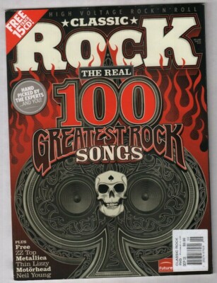 Classic Rock Mag The Real 100 Greatest Rock Songs 2008 102120nonr | eBay