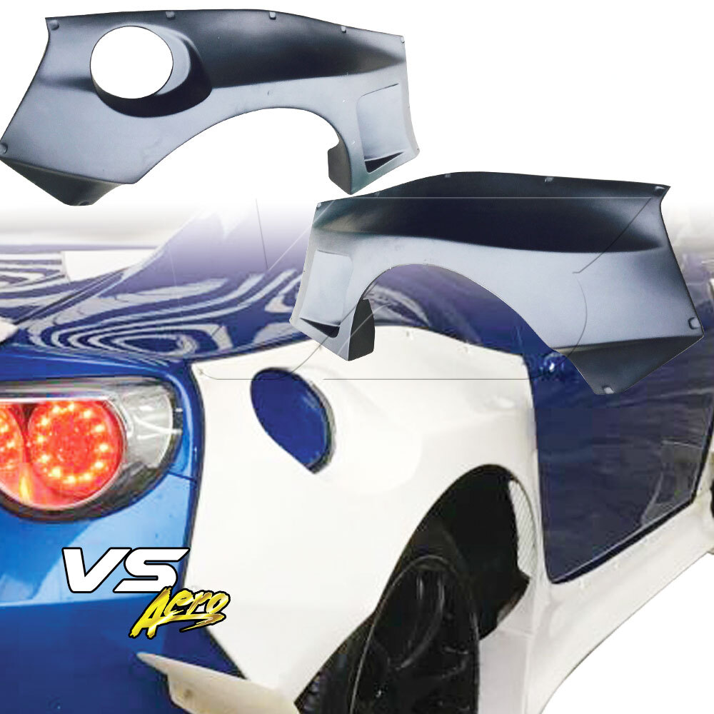 VSaero FRP TKYO v3 Wide Body Fenders Flares (rear) 90mm ZN6 for BRZ ...