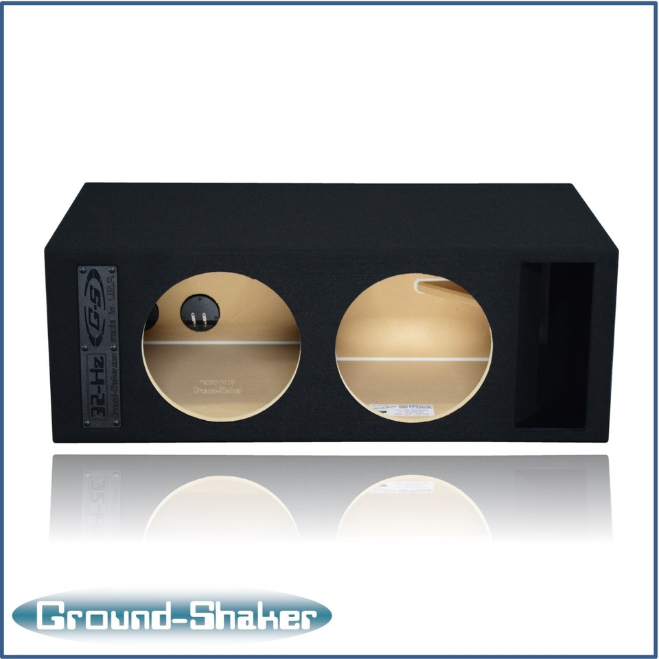 10" Sub Box Dual 32hz Ported Box Vented Subwoofer Enclosure Ground ...