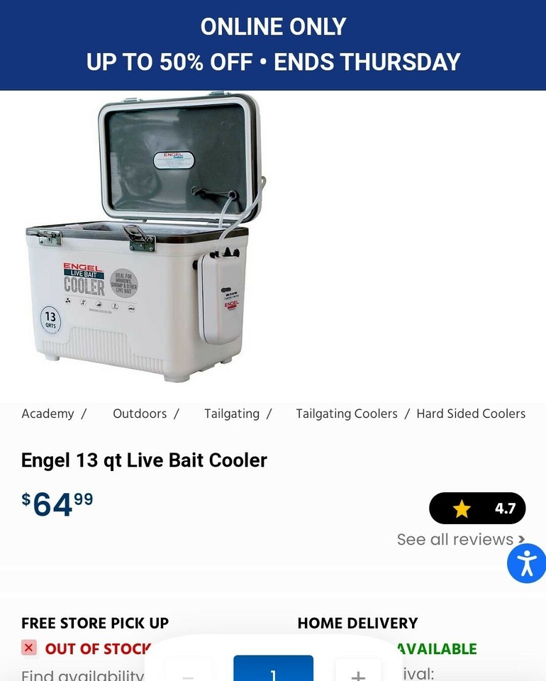 Portable Bait Bubbler,Portable Live Well, Kayak Live Well, Battery ...