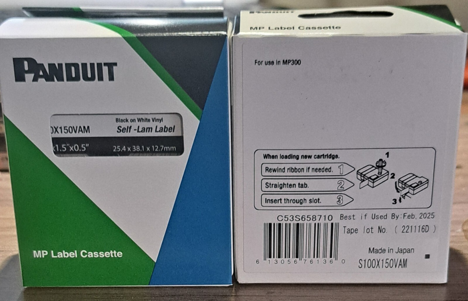 Panduit S100X150VAM MP Printer Self-Laminating Vinyl Label Cassette | eBay