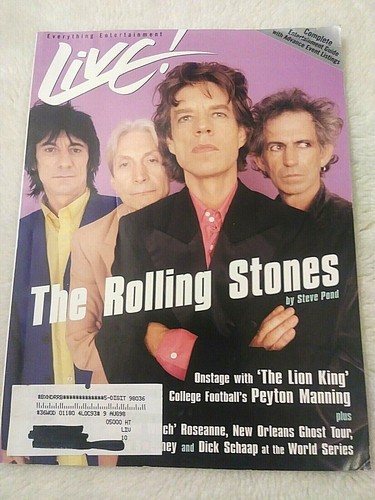 Oct 1997 LIVE Everything Entertainment Magazine The Rolling Stones ...
