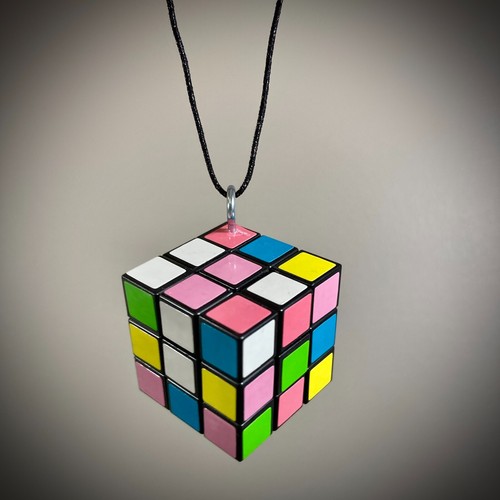 1" MINI RUBIKS CUBE ORNAMENT christmas tree puzzle nerd office school ...