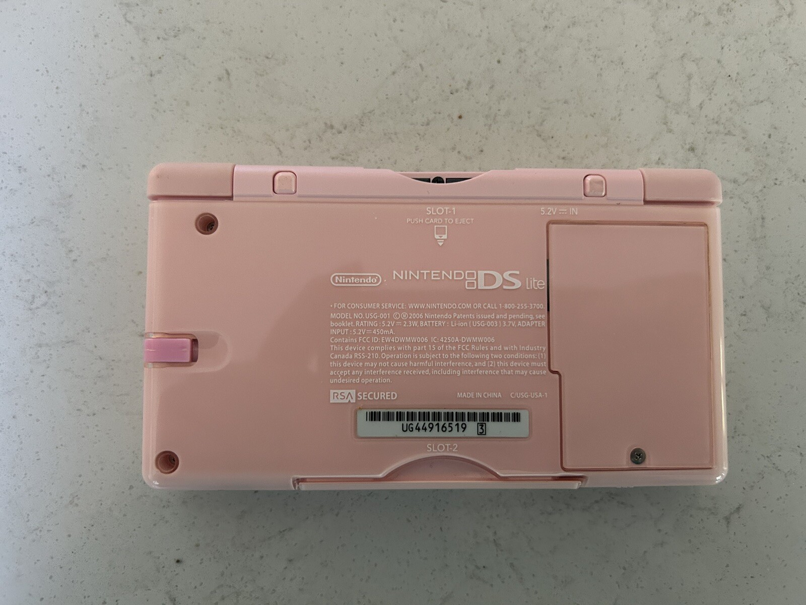 Nintendo DS Lite Console (Coral Pink Rose), 1 Game, Charger, Tested ...
