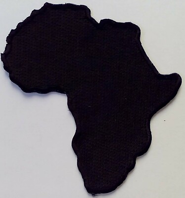 Rasta Africa Map (Black) Embroidered Patches 3.25"x3" iron-on | eBay