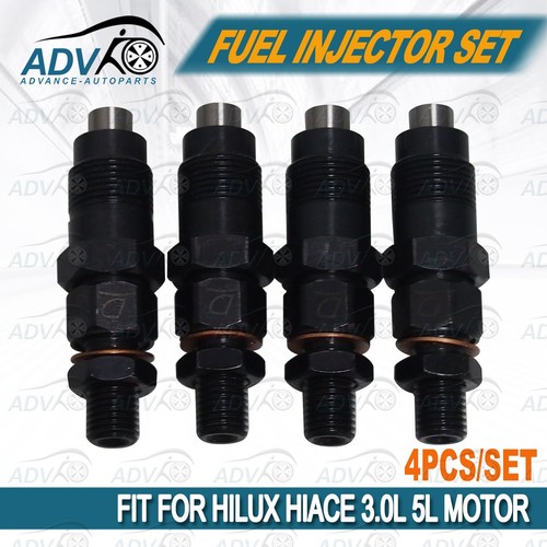 4PCS New Fuel Injectors For HILUX HIACE 5L Engine 3.0L Diesel Injector ...