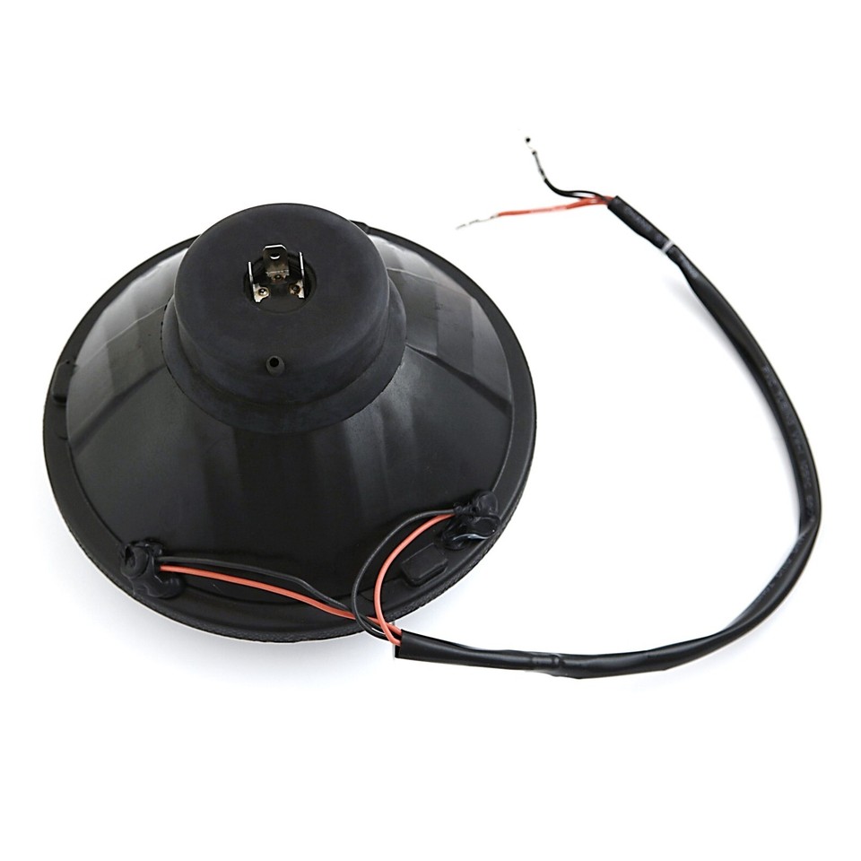 7" H6024 / 6014 Halogen White LED Halo Ring H4 Light Bulb Angel Eye ...