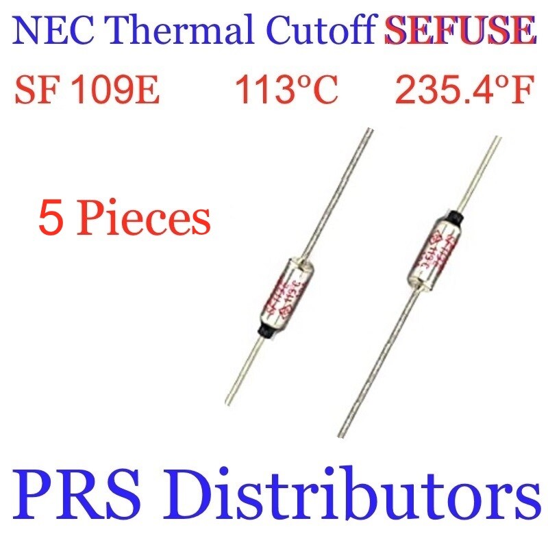 SF109E SEFUSE Cutoffs NEC Thermal Fuse 113°C 235.4°F 250V 10A New USA ...