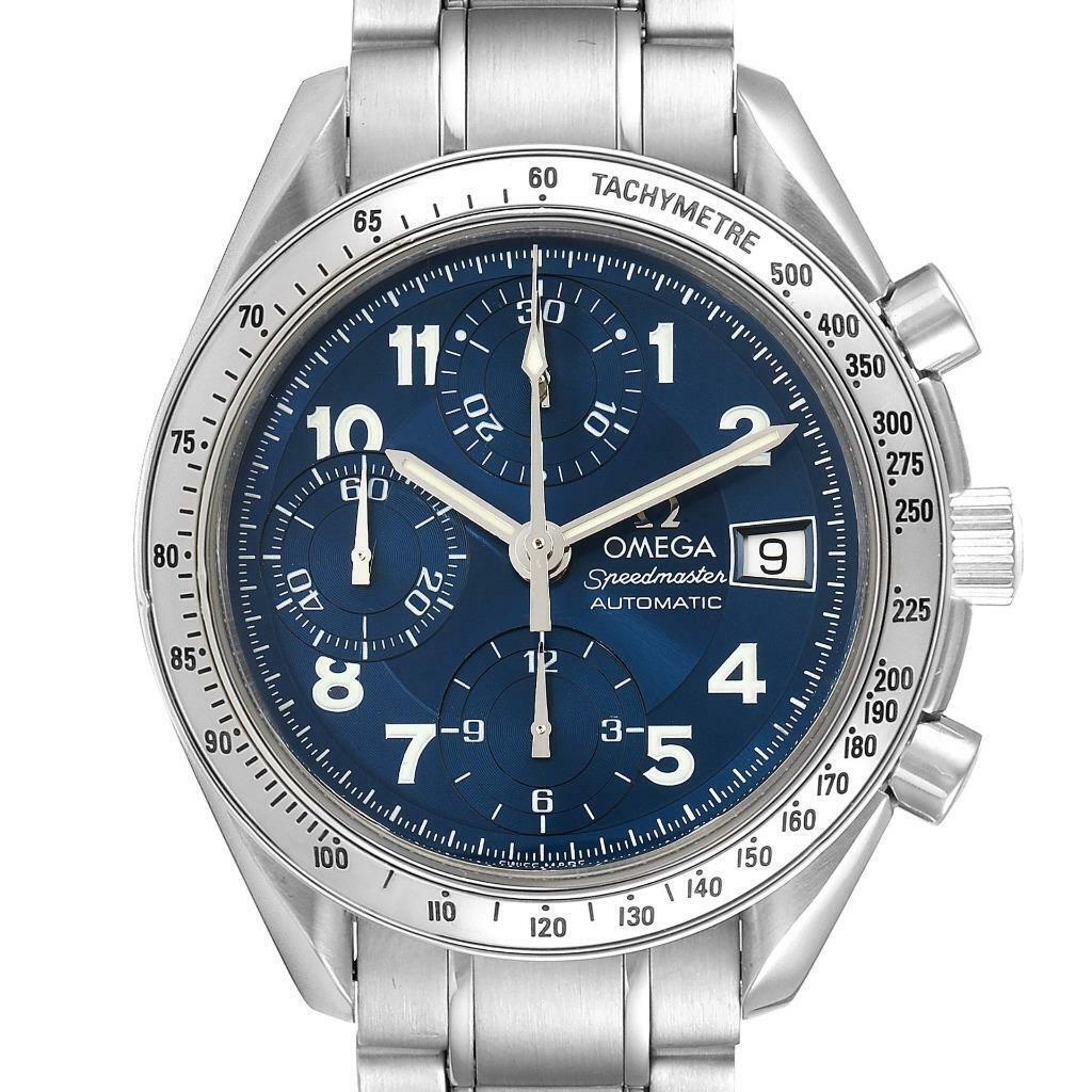 OMEGA Speedmaster Blue Men's Watch - 3513.82.00 for sale online | eBay