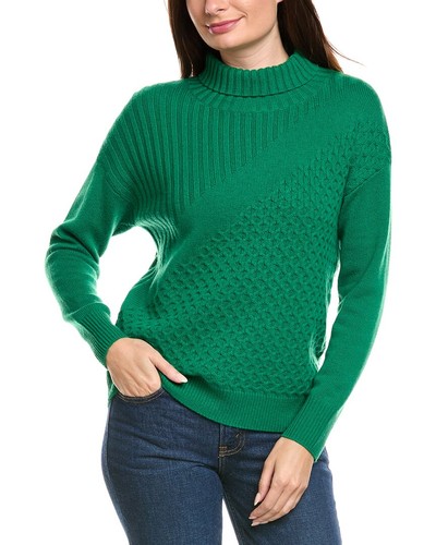 Kier + J Turtleneck Wool & Cashmere-Blend Sweater Women's | eBay
