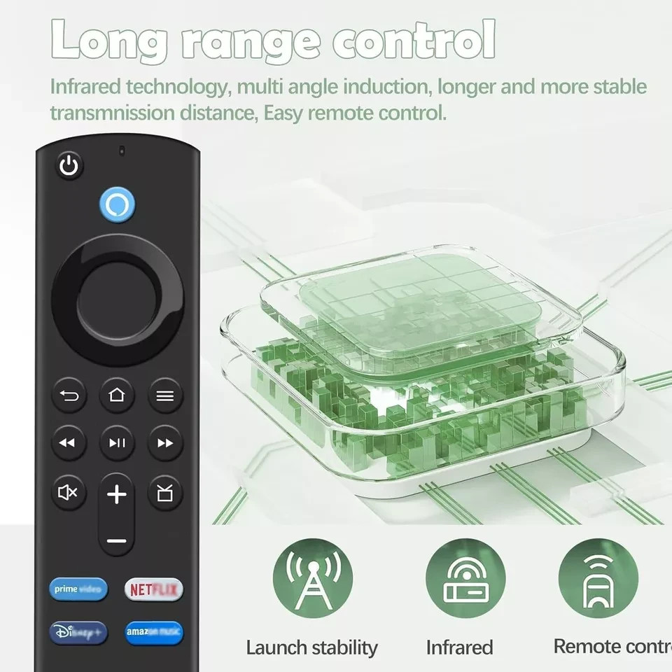 AMAZON FIRE STICK TV REPLACEMENT REMOTE CONTROL ALEXA VOICE PRIME 4K ...