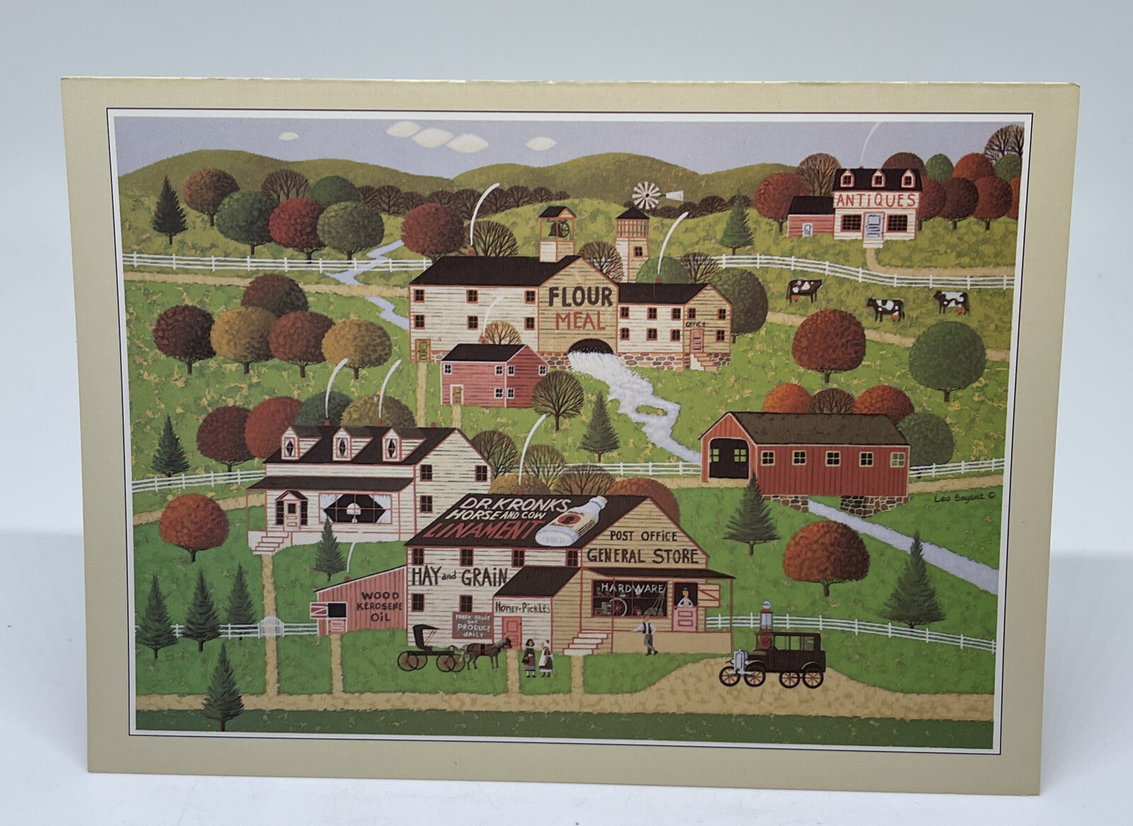 The Old Mill Town by LEO BRYANT Greeting Card CF008 LITHO | eBay
