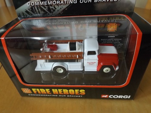 corgi diecast fire heroes fire engine 1966 fire pumper baltimore MD NIB ...