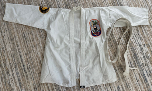 Isshinryu Karate Top with patches with white belt made in the usa size ...