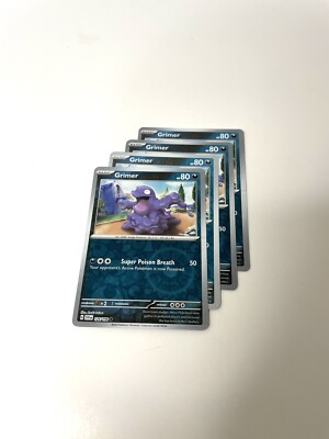 x4 Grimer - 126/198 Scarlet & Violet Reverse Holo Common Pokemon - NM ...