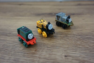 Lot of 3 mini thomas the train plastic samson 15, charlie 14, rocket ...