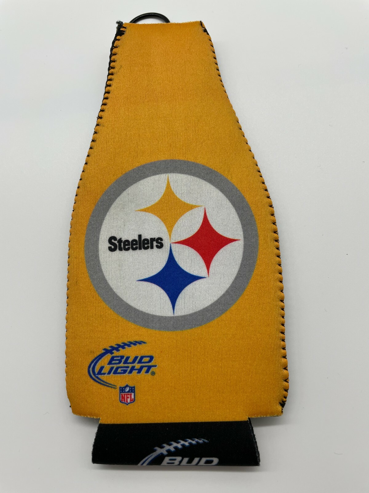 NFL Bud Light PITTSBURGH STEELERS Promotional Zip Up Beer Bottle Holder ...