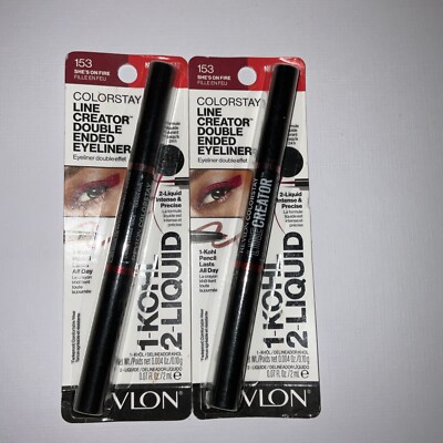 Revlon ColorStay Line Creator Double Ended Eyeliner #153 She's On Fire ...