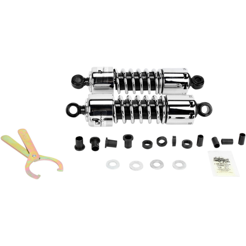 Progressive Suspension Shock - 412 Series - 11" - Standard - Chrome ...