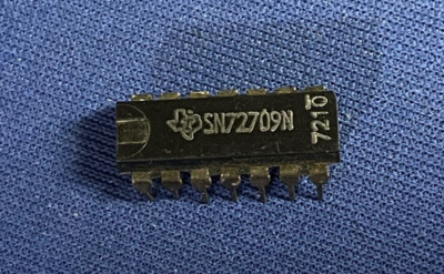 SN72709N TI 72709N LM709N 14-PIN DIP LM709 Vintage 1971+ RARE ...