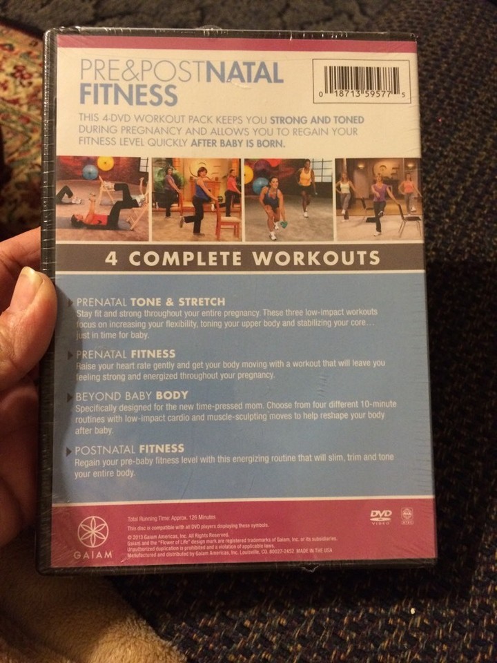 Pre & Postnatal Fitness. 4 DVD Workout Set (2013, Gaiam) | eBay