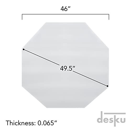 - Octagon Gaming Chair Mat, Computer and Office 46" x 49.5" Octagon ...