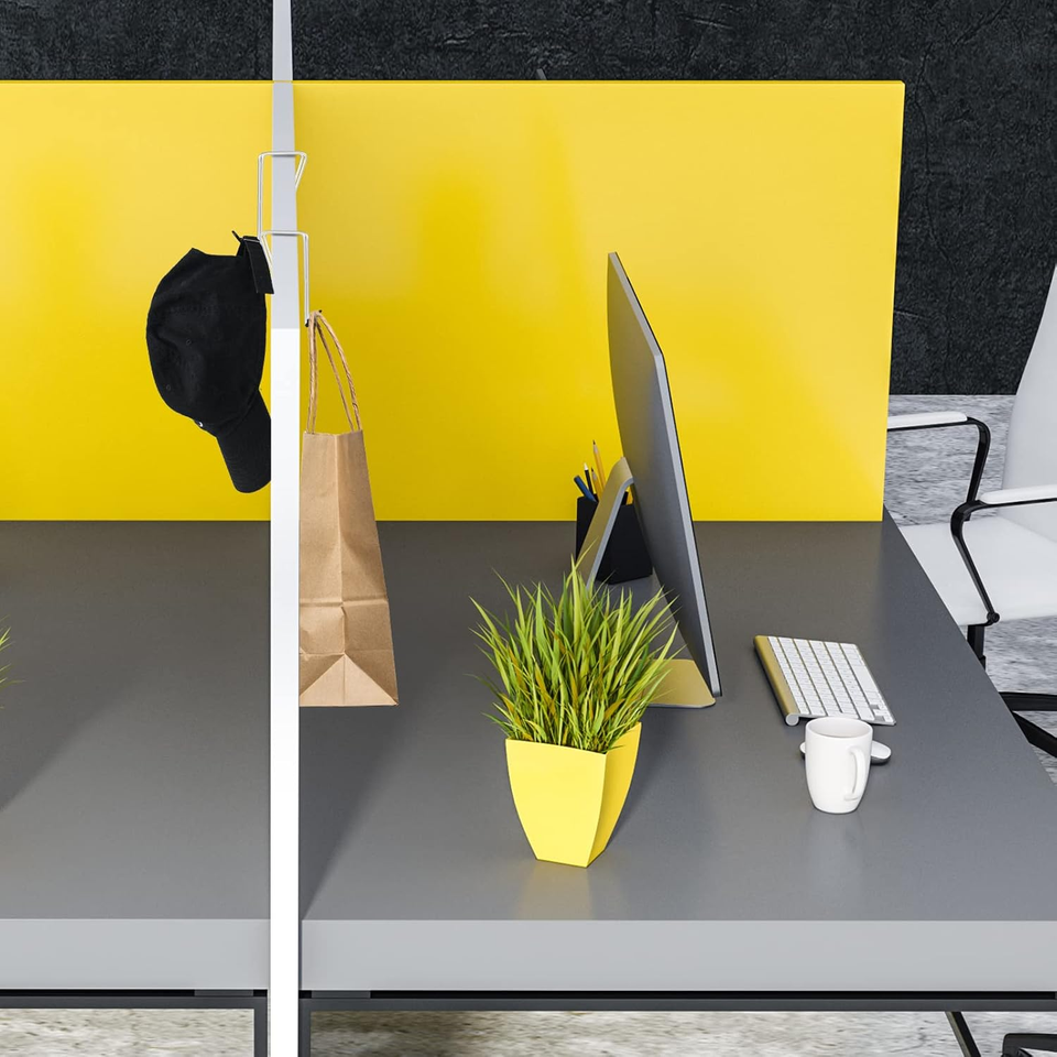 4 Pack Wire Cubicle Hooks for Coat Wall Panel Over Cubicle Hanger ...