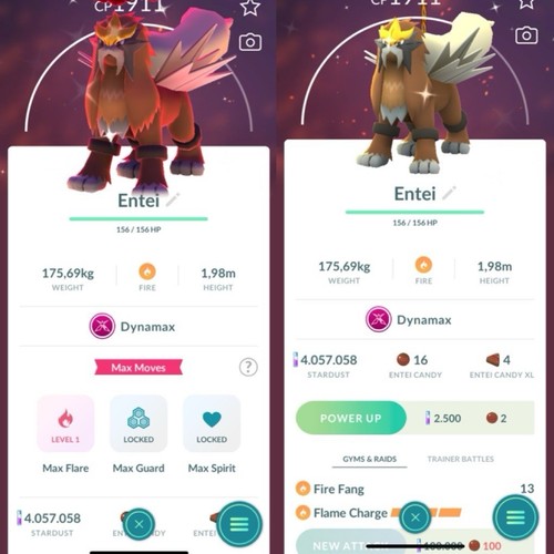 Pokémon Go | Dynamax Entei| Physical Collectible Card | Fast Shipping ...