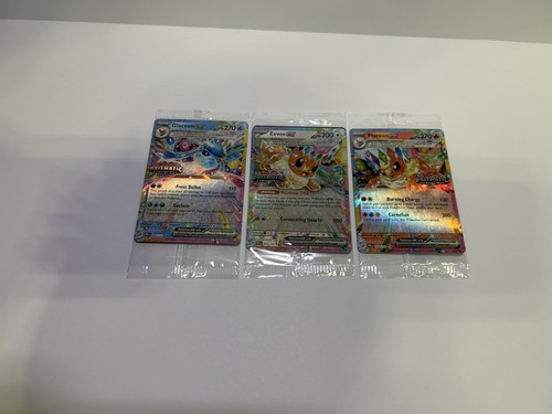 pokémon tcg prismatic evolutions surprise box Promo Lot Glaceon Eevee ...