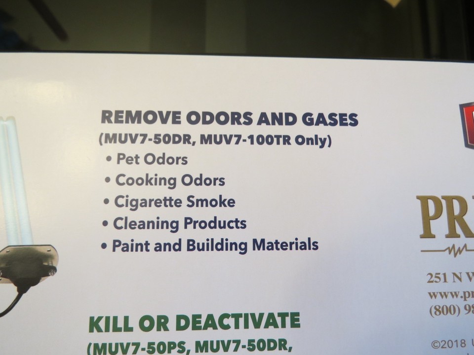 BRAND NEW PREMIER ONE MUV7-50DR 16" MULITVOLTAGE UV GERMICIDAL AIR ...
