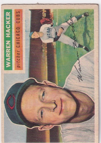 1956 Topps #282 Warren Hacker - Chicago Cubs | eBay