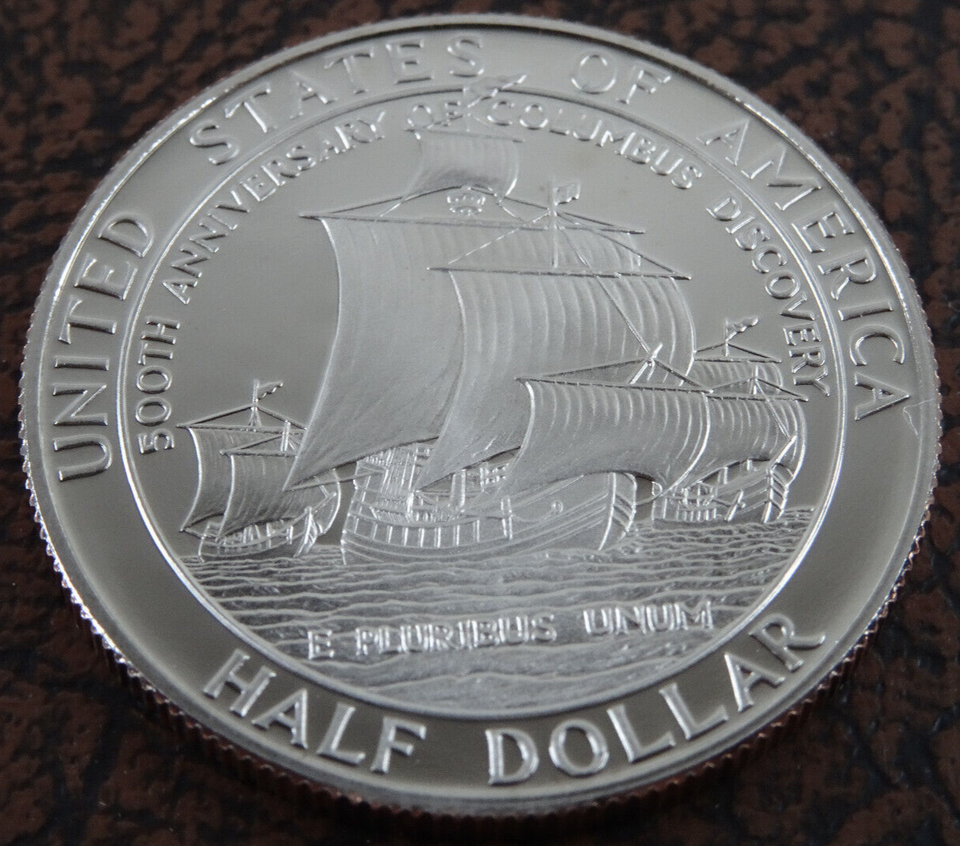 1992-S Columbus Proof Half Dollar Commemorative US Mint Coin | eBay