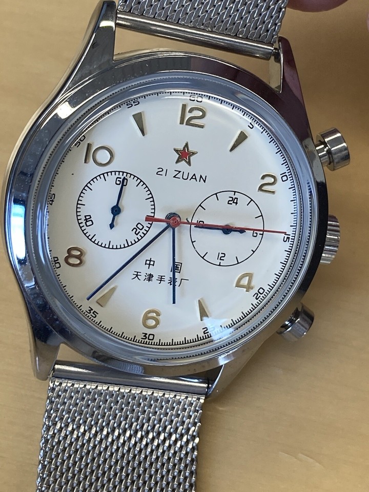 21 ZUAN Cronografo Steel Quartz Watch Chronograph Orologio Uhr Montre ...