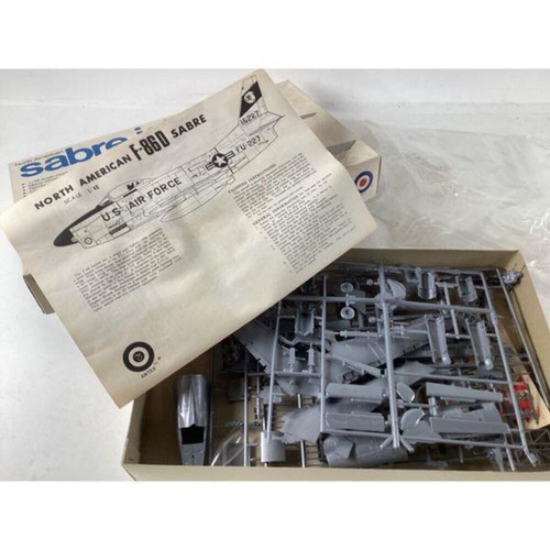 Entex North American F-86D Sabre Jet - 1/48 Scale Model Kit, Over 125 ...