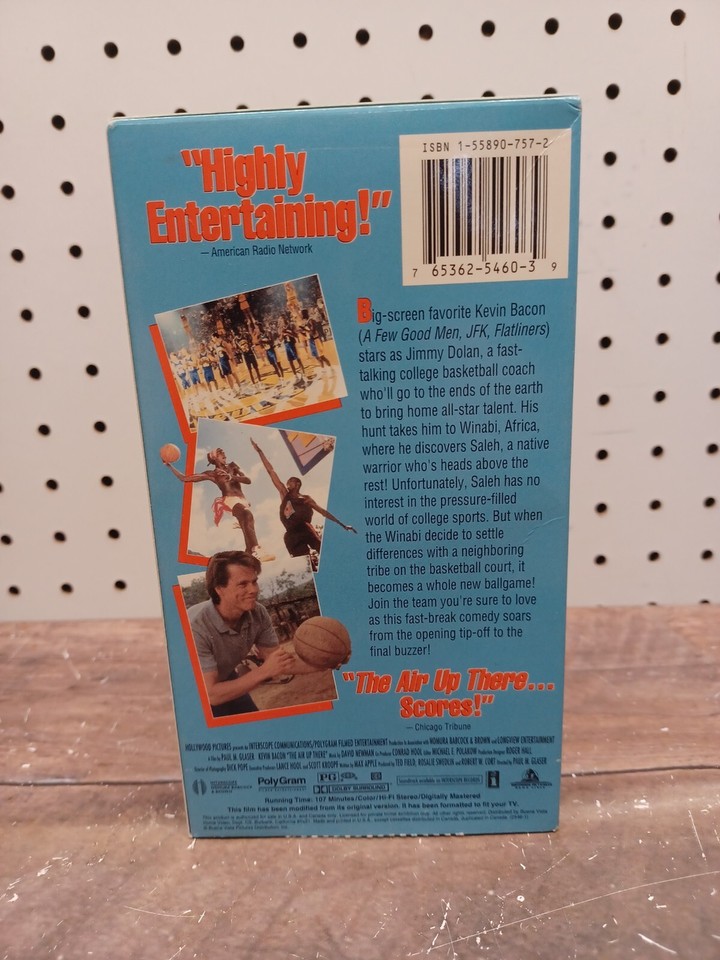 The Air Up There VHS 1994 Kevin Bacon 765362546039| eBay