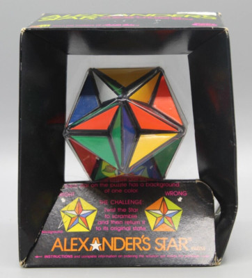 Vintage 1982 Alexander's Star Rubix Cube Puzzle *New/Open Box* FREE ...
