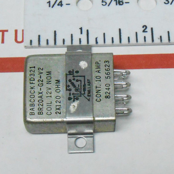 BR20AX-G2-V2 BABCOCK RELAY 12 VOLTS/ 120 OHMS/ 10 AMP NEW OLD STOCK | eBay