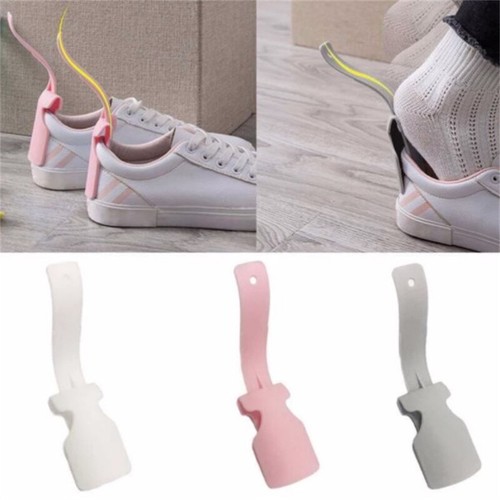 1PC Lazy Shoe Helper Unisex Wear Shoe Horn Helper Shoehorn Shoe Easy on ...