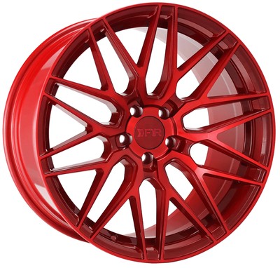 4-New 18" F1R F103 Wheels 18x9.5 5x100 38 Candy Red Rims 73.1 | eBay