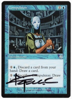 Compulsion ARTIST SIGNED Christopher Moeller 2002 Torment Enchantment ...