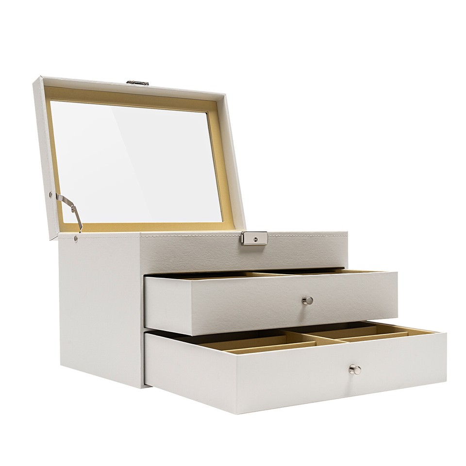 24-Slot Glasses Storage Display Case Organizer Box For Sunglasses ...