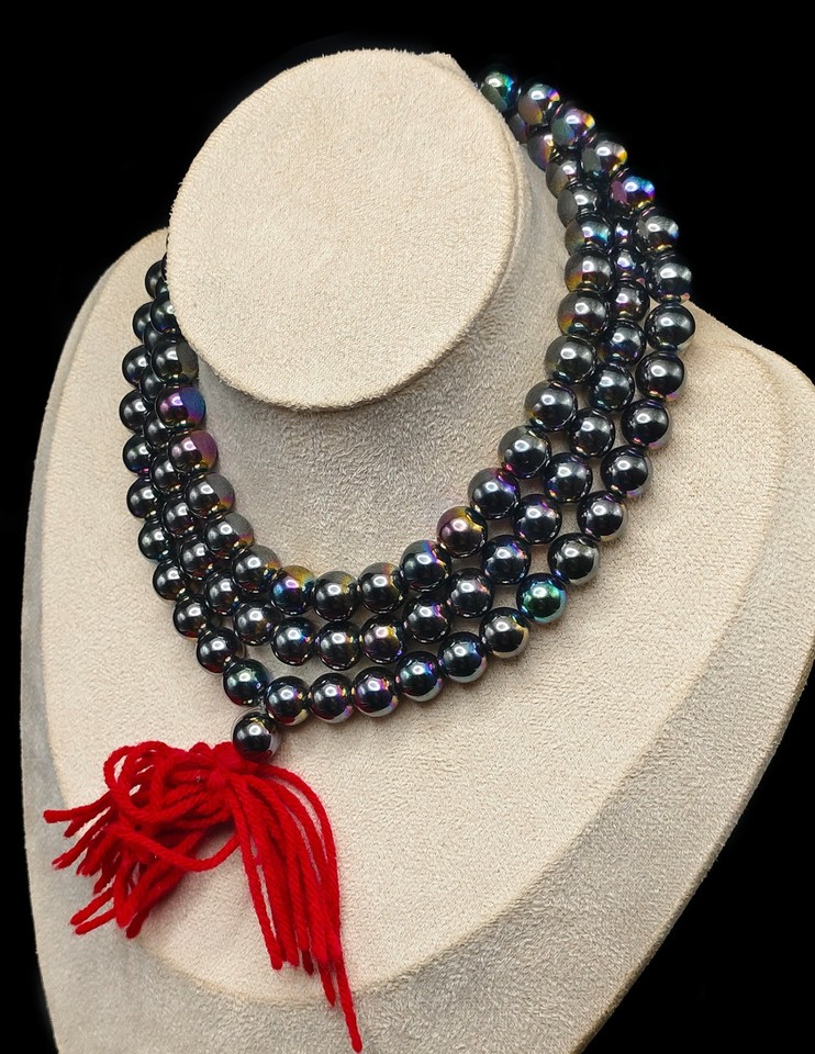 Charming Rainbow Leklai LP Toh Holy Collection Beads Necklace Thai ...