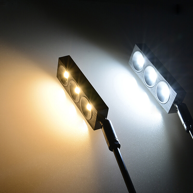 3W LED Pole Light Fixture Desk Stand Lamp Jewelry Store Cabinet ...