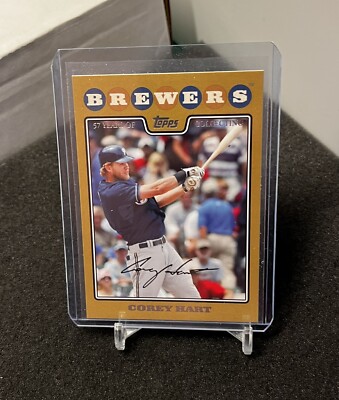 Corey Hart Gold 2008 Topps card 42 Milwaukee Brewers 0253/2008 | eBay